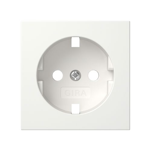 Gira Systeem 55 - Centraalplaat stopcontact 492003 Alpinwit glanzend ...