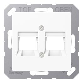 Jung AS500 - Centraalplaat RJ45 A569-2NITTWW Sneeuwwit mat ...