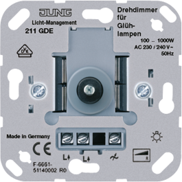 Jung LB Management - Dimmer 211GDE Druk/draai | Elektrototaalmarkt.nl