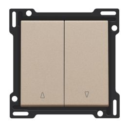 Niko Pure - Bedieningswip 157-65914 Staal champagne | Elektrototaalmarkt.nl