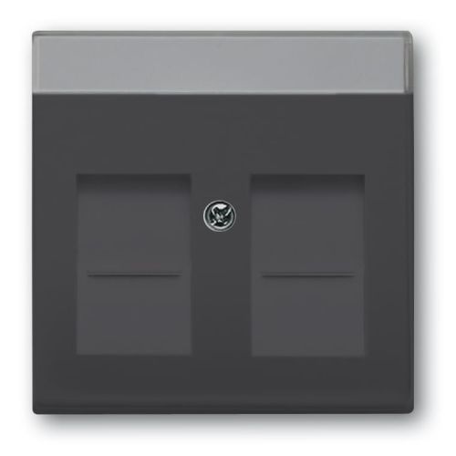 ABB Busch-Jaeger Future Linear - Centraalplaat RJ45 1800-81 Antraciet ...