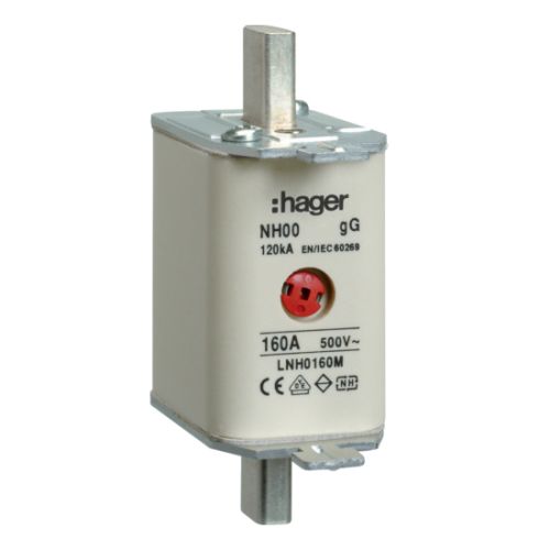 Hager Weber.fuses - Mespatroon LNH0160M | Elektrototaalmarkt.nl